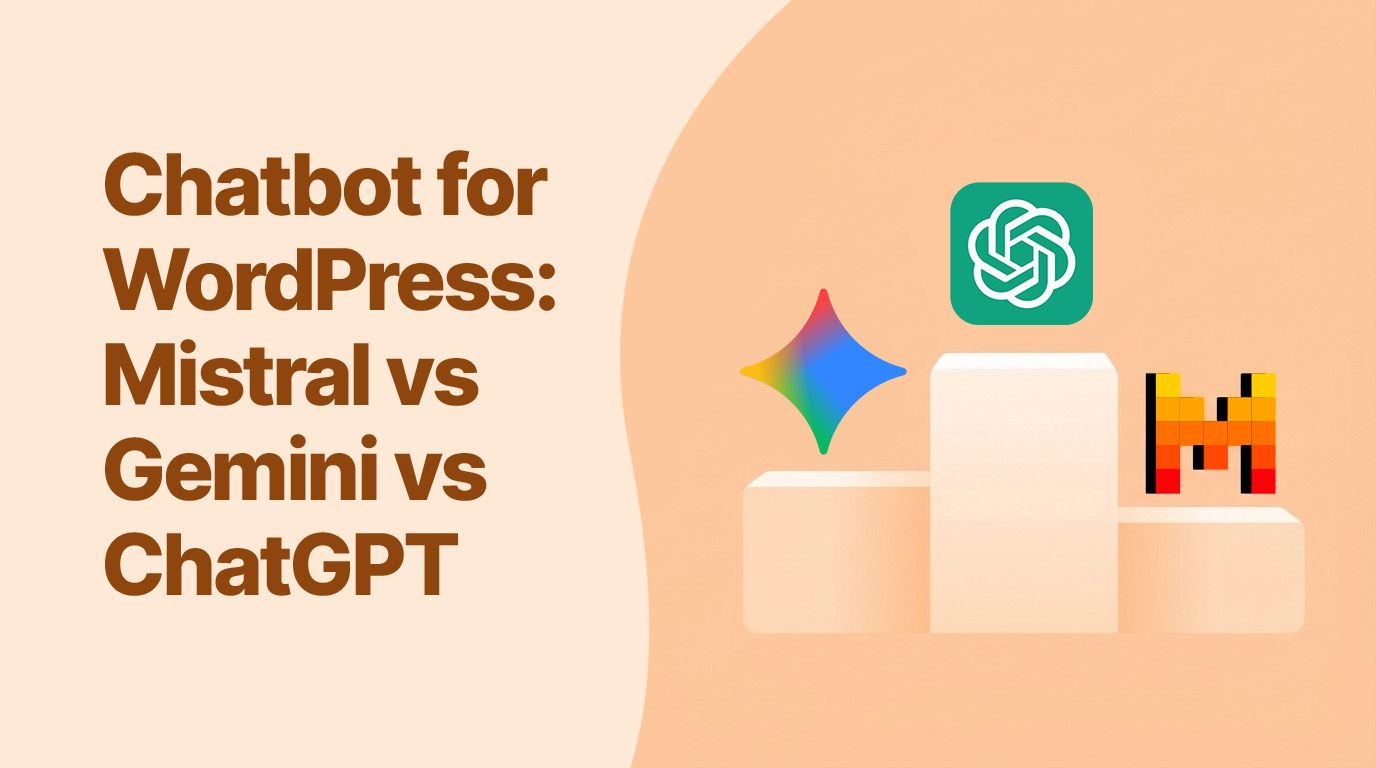 Chatbot para WordPress: Comparación entre Mistral, Gemini y ChatGPT